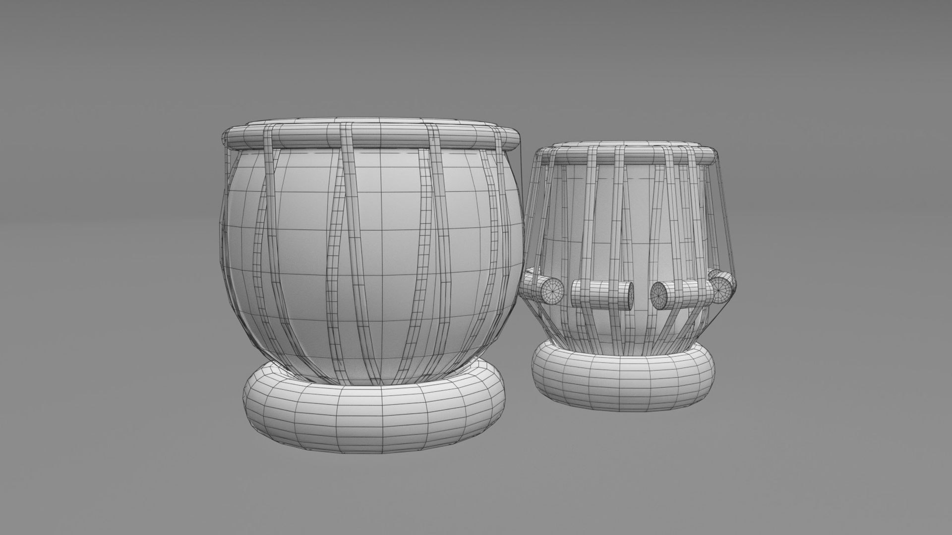 Tabla Indian Traditional 3D Model - TurboSquid 1163680
