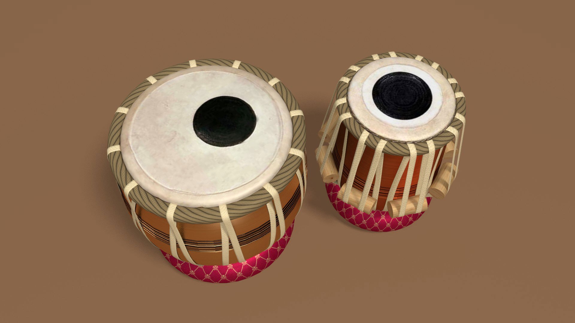 Tabla Indian Traditional 3D Model - TurboSquid 1163680
