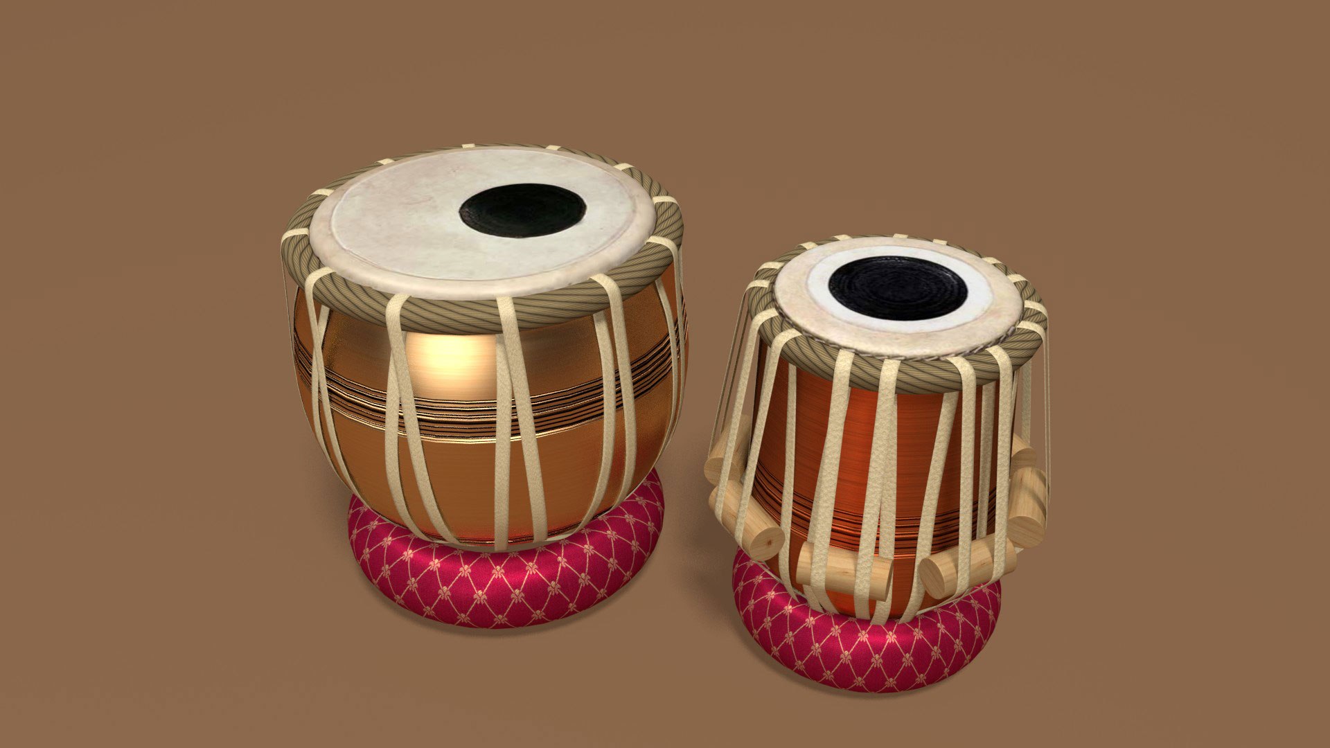 Tabla Indian Traditional 3D Model - TurboSquid 1163680