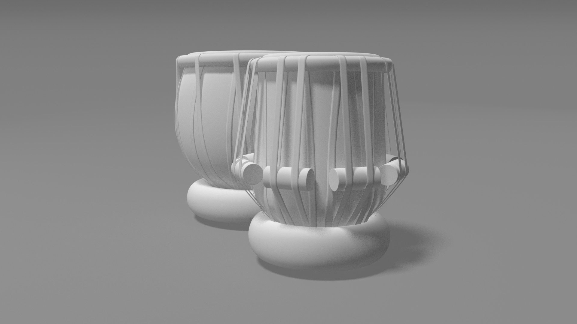 Tabla Indian Traditional 3D Model - TurboSquid 1163680