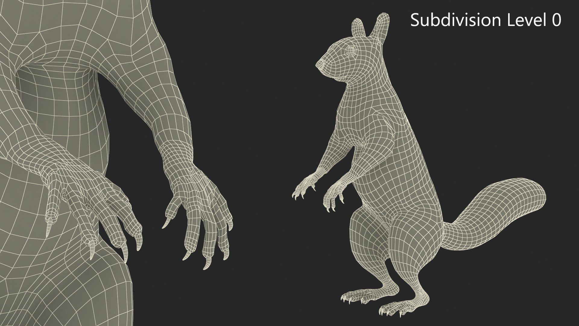 3D Model Red Squirrel In Standing Pose Fur - TurboSquid 2269672