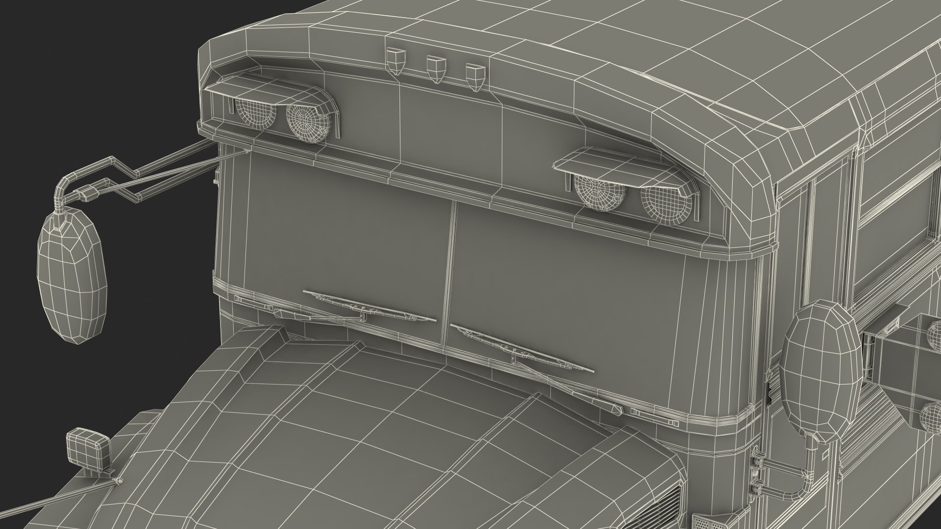 3D Blue Bird Vision School Bus Exterior Only - TurboSquid 1769450