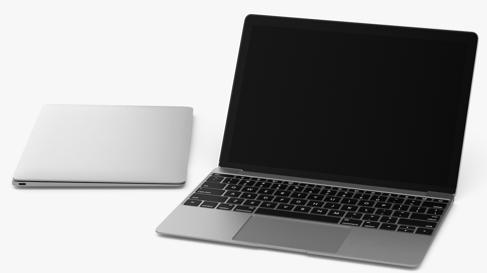 3D Silver Laptop Computer Model - TurboSquid 1495700