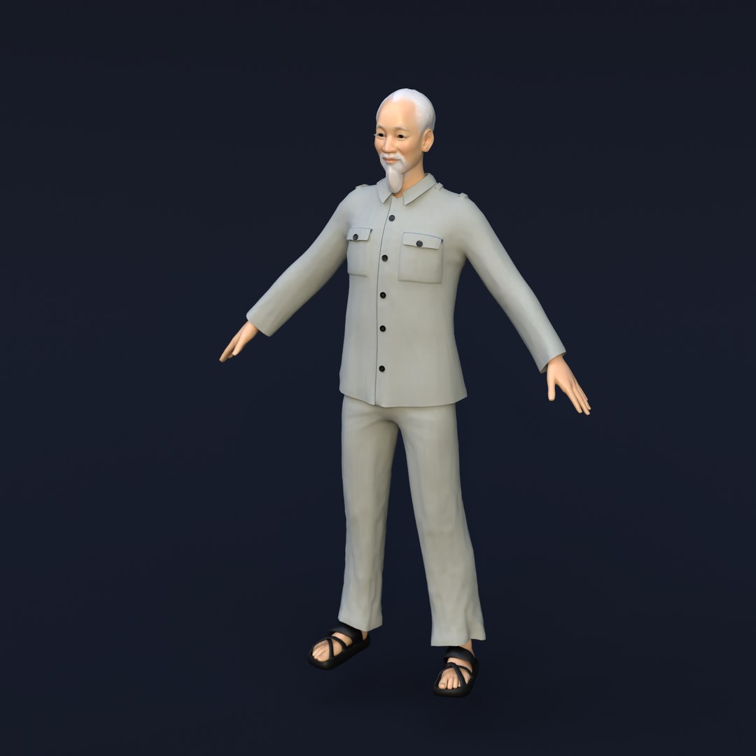 Ho Chi Minh As A Poet 3D - TurboSquid 2248815