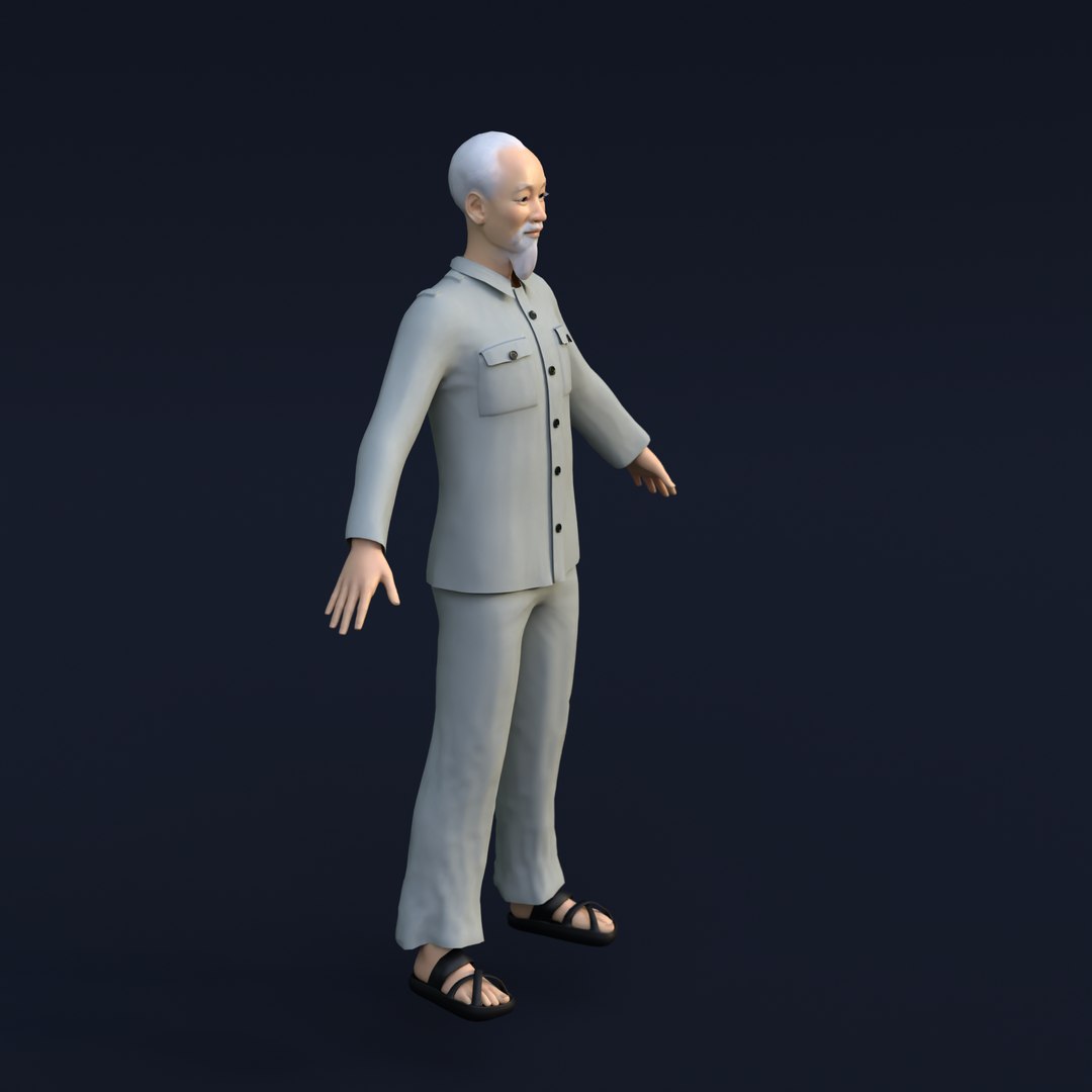 Ho Chi Minh As A Poet 3D - TurboSquid 2248815