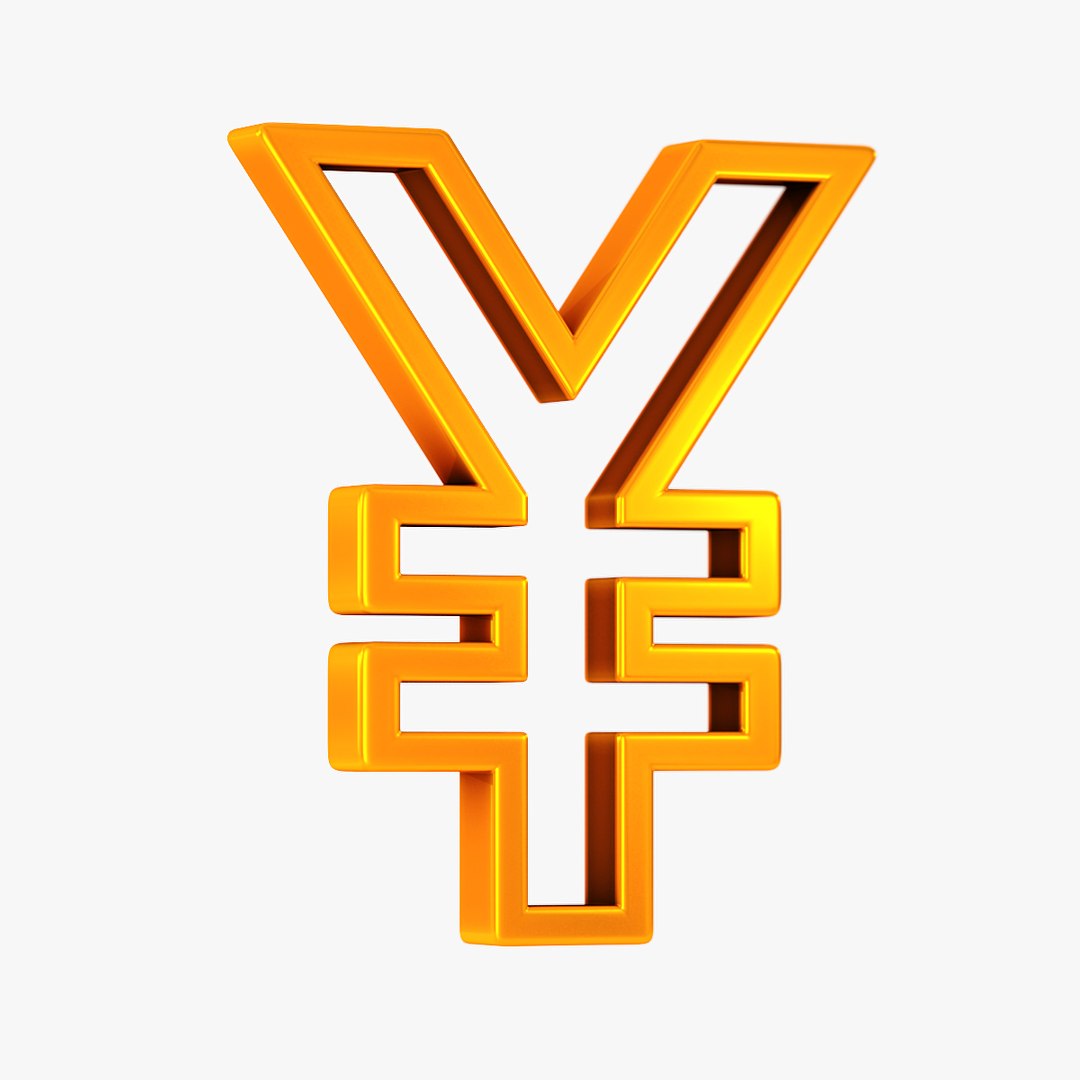 Yen Symbol Model - TurboSquid 1297826