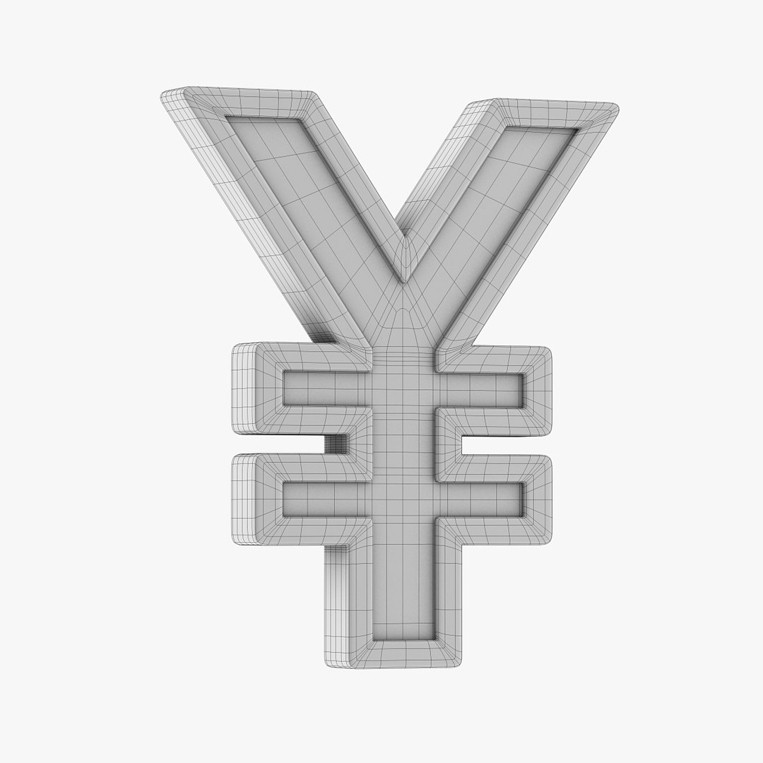 Yen Symbol Model - TurboSquid 1297826