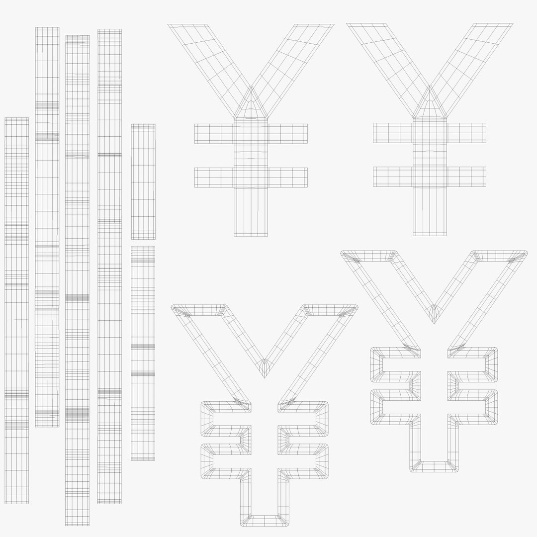 Yen Symbol Model - TurboSquid 1297826
