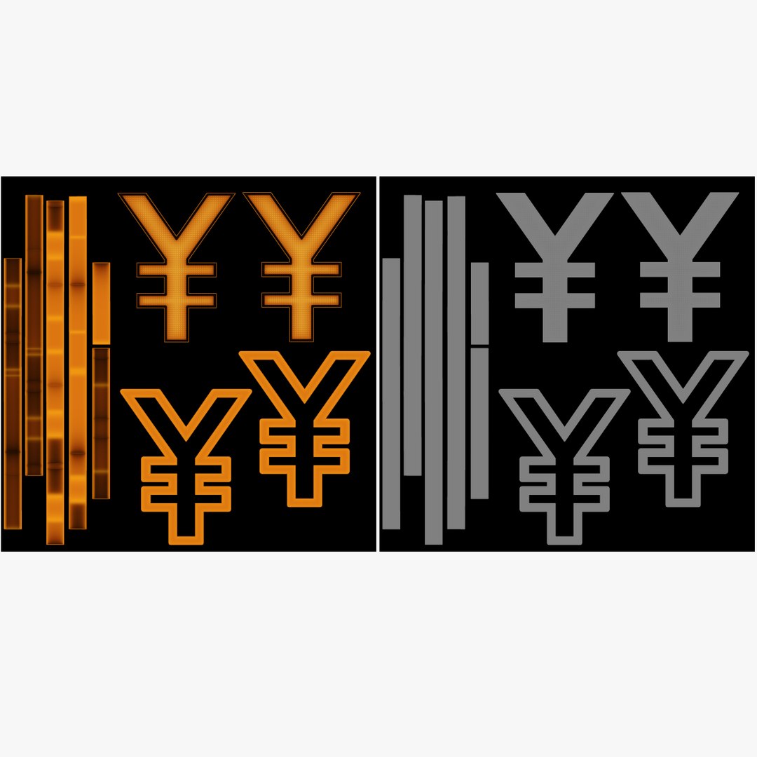Yen Symbol Model - TurboSquid 1297826