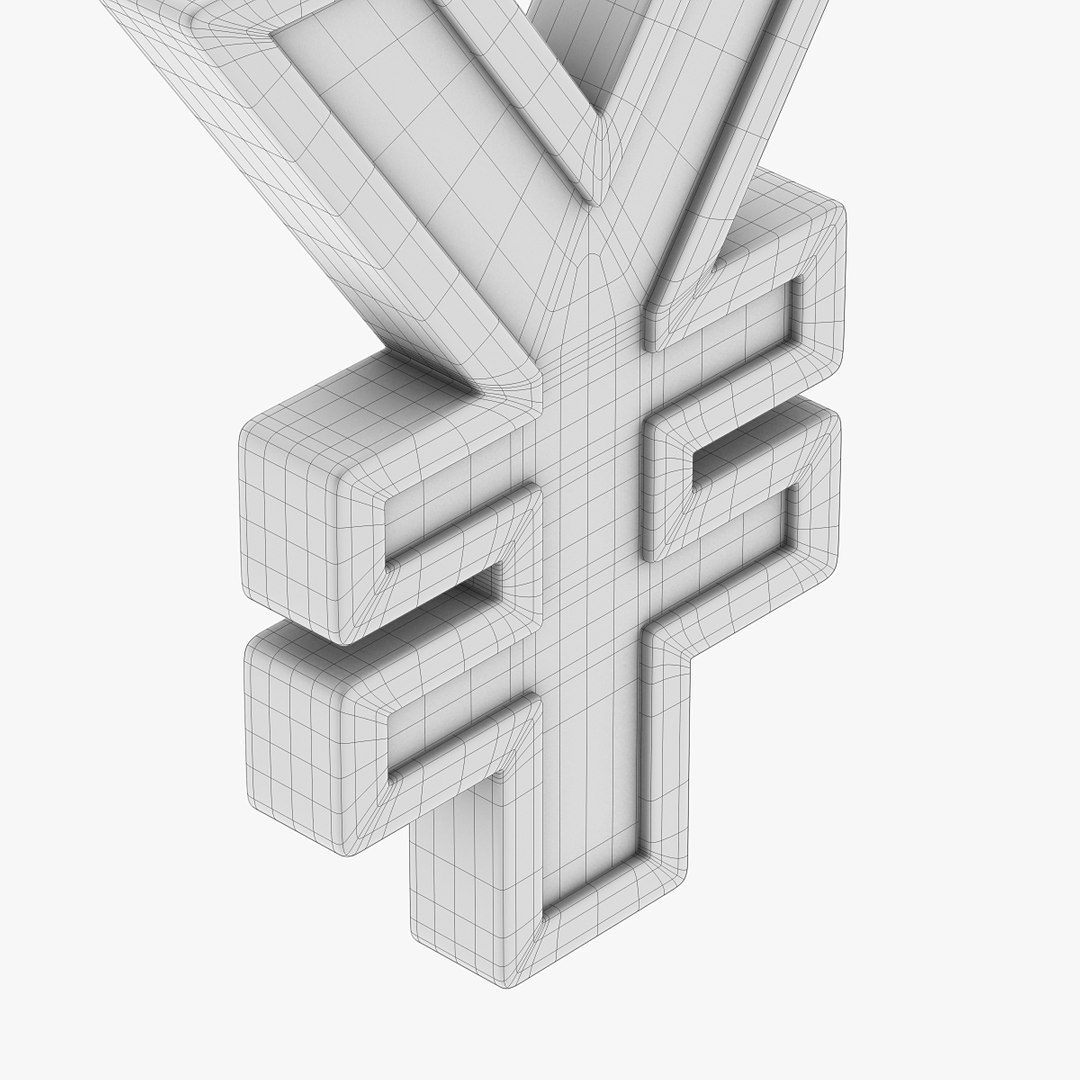 Yen Symbol Model - TurboSquid 1297826