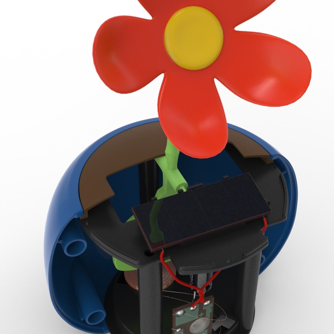 3d Model Solar Flower