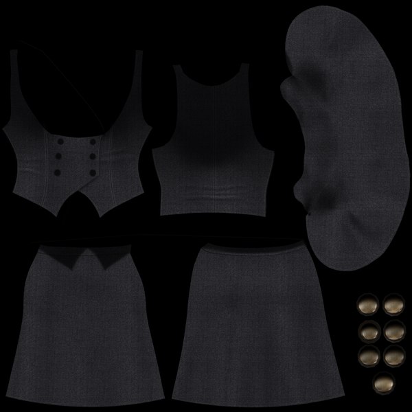 3D model Bolero With Vest and Skirt - TurboSquid 1797968