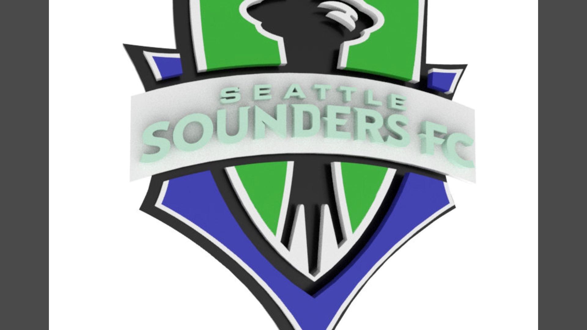 Seattle Sounders Fc Logo Keychan Printable And Renderable 3D Model ...