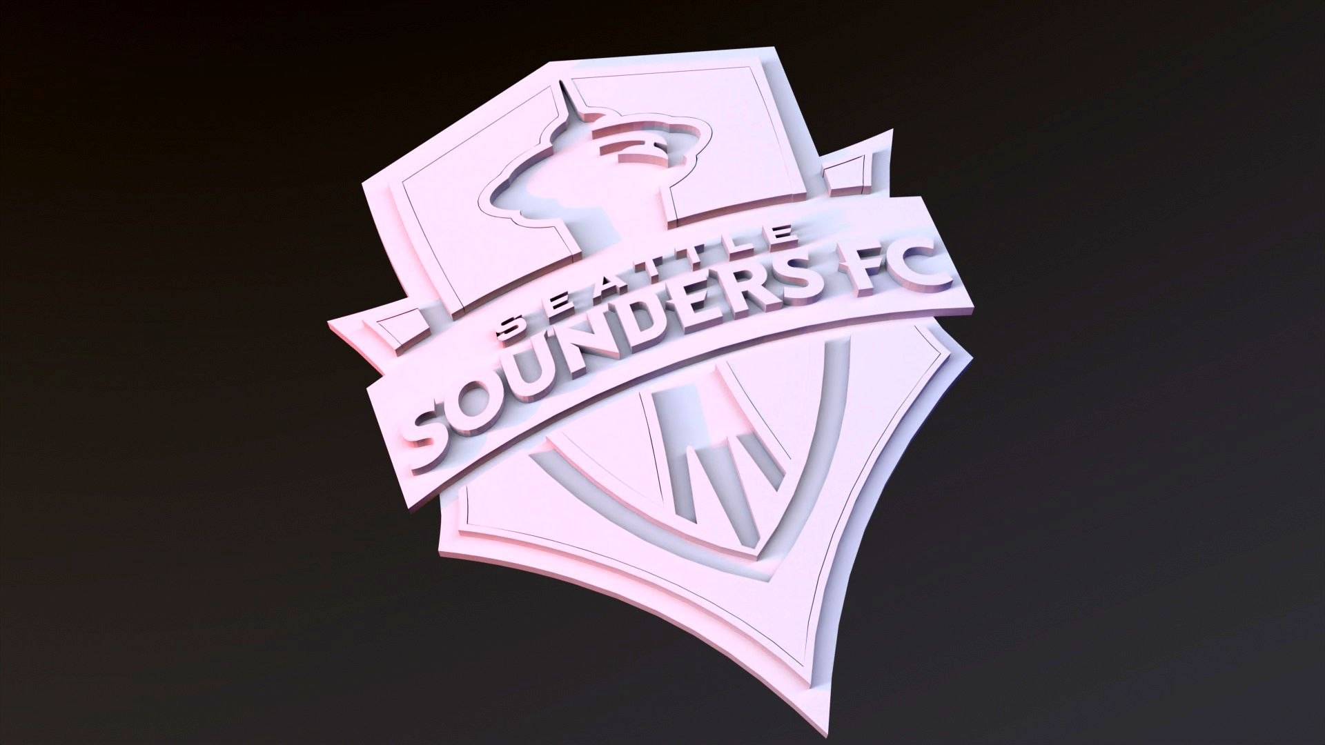 Seattle Sounders Fc Logo Keychan Printable And Renderable 3D Model ...