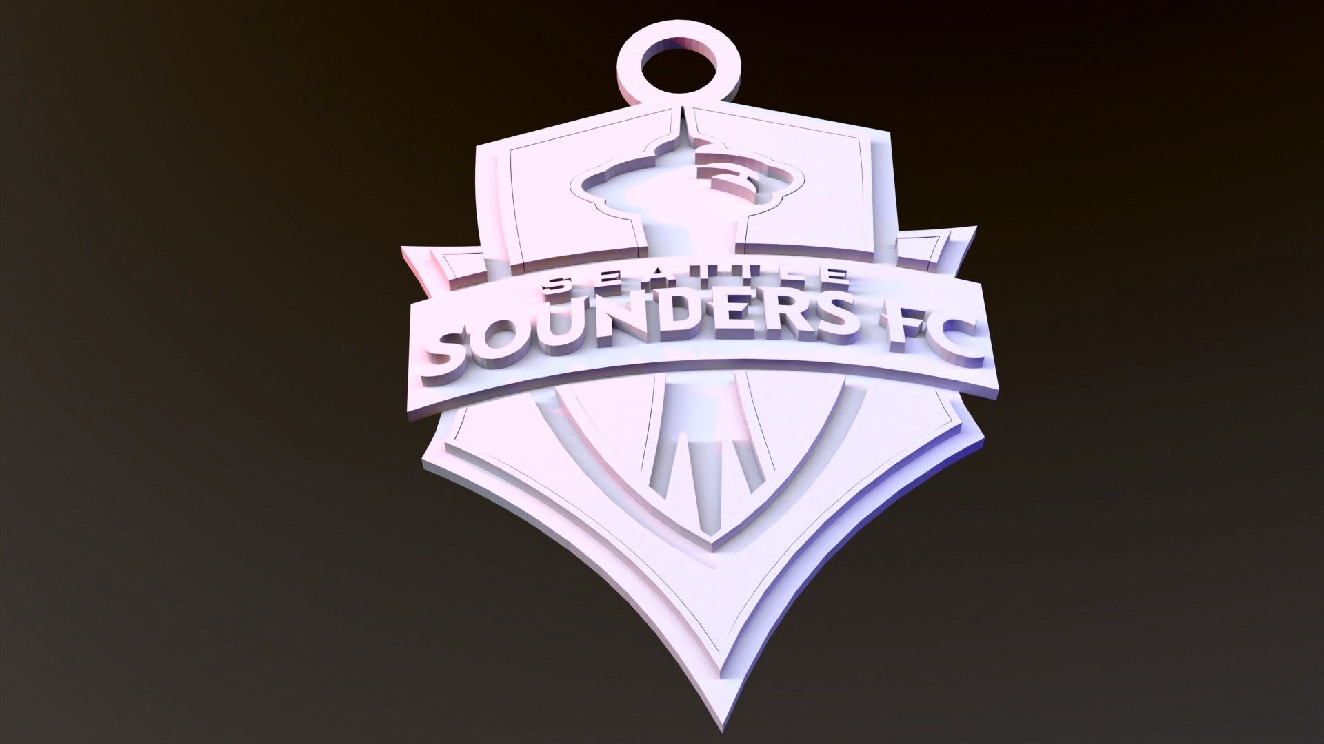 Seattle Sounders Fc Logo Keychan Printable And Renderable 3D Model ...