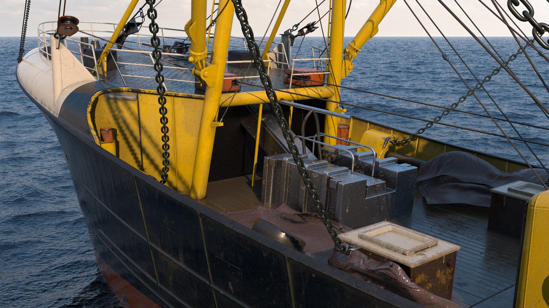 3D fishing boat trawler trawls model - TurboSquid 1606884