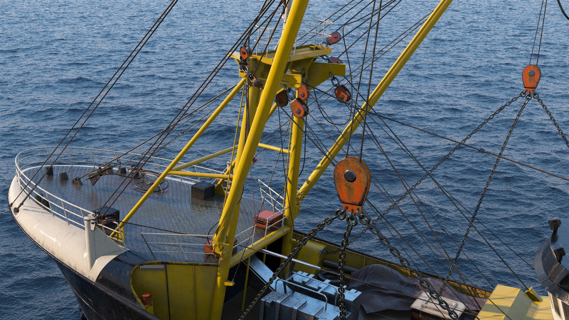 3D fishing boat trawler trawls model - TurboSquid 1606884