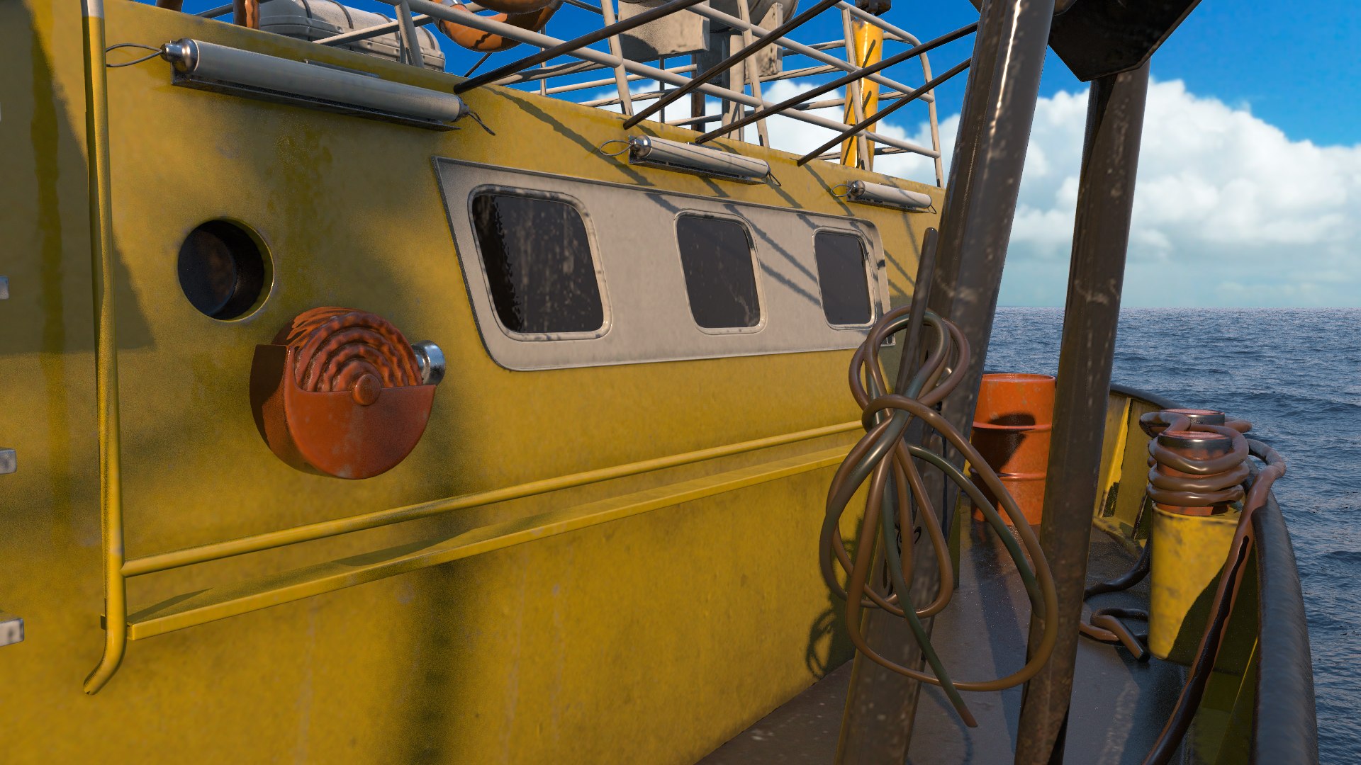 3D fishing boat trawler trawls model - TurboSquid 1606884