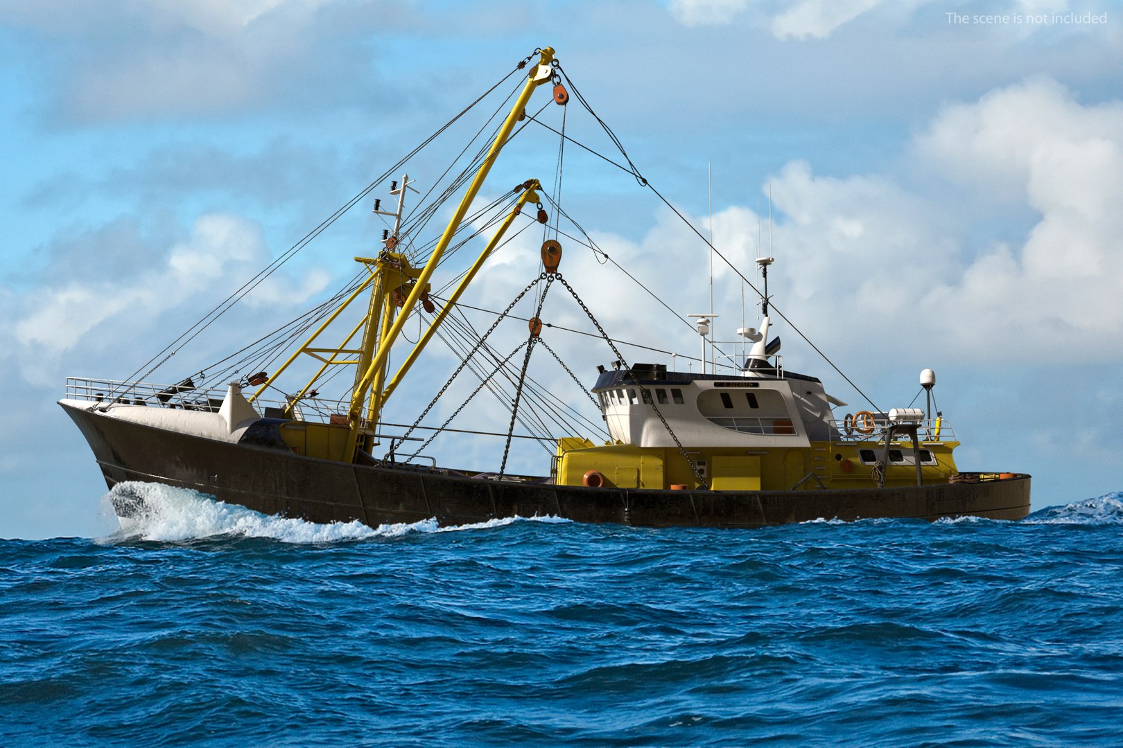 3D fishing boat trawler trawls model - TurboSquid 1606884