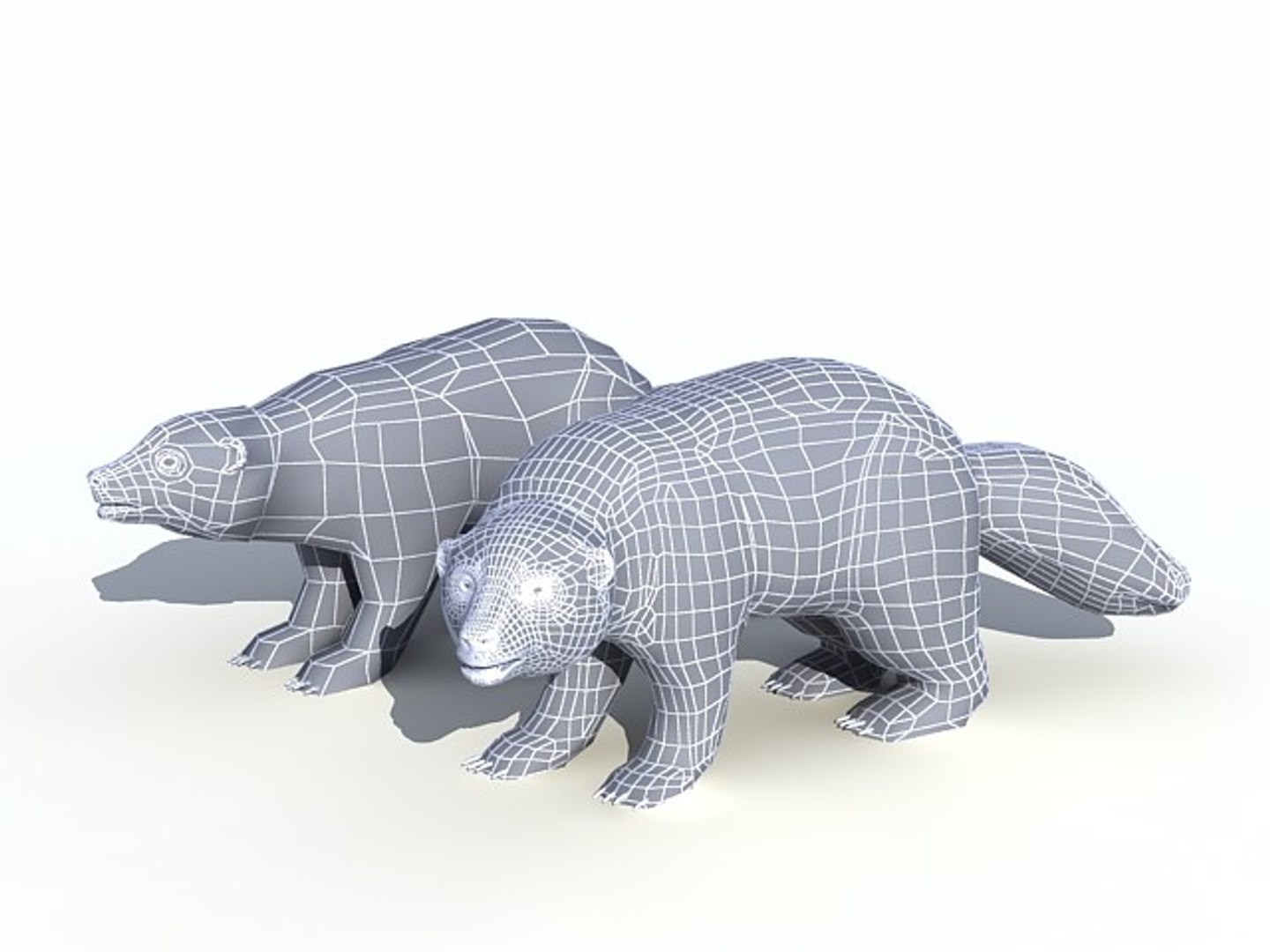 3d Wild Wolverine Model