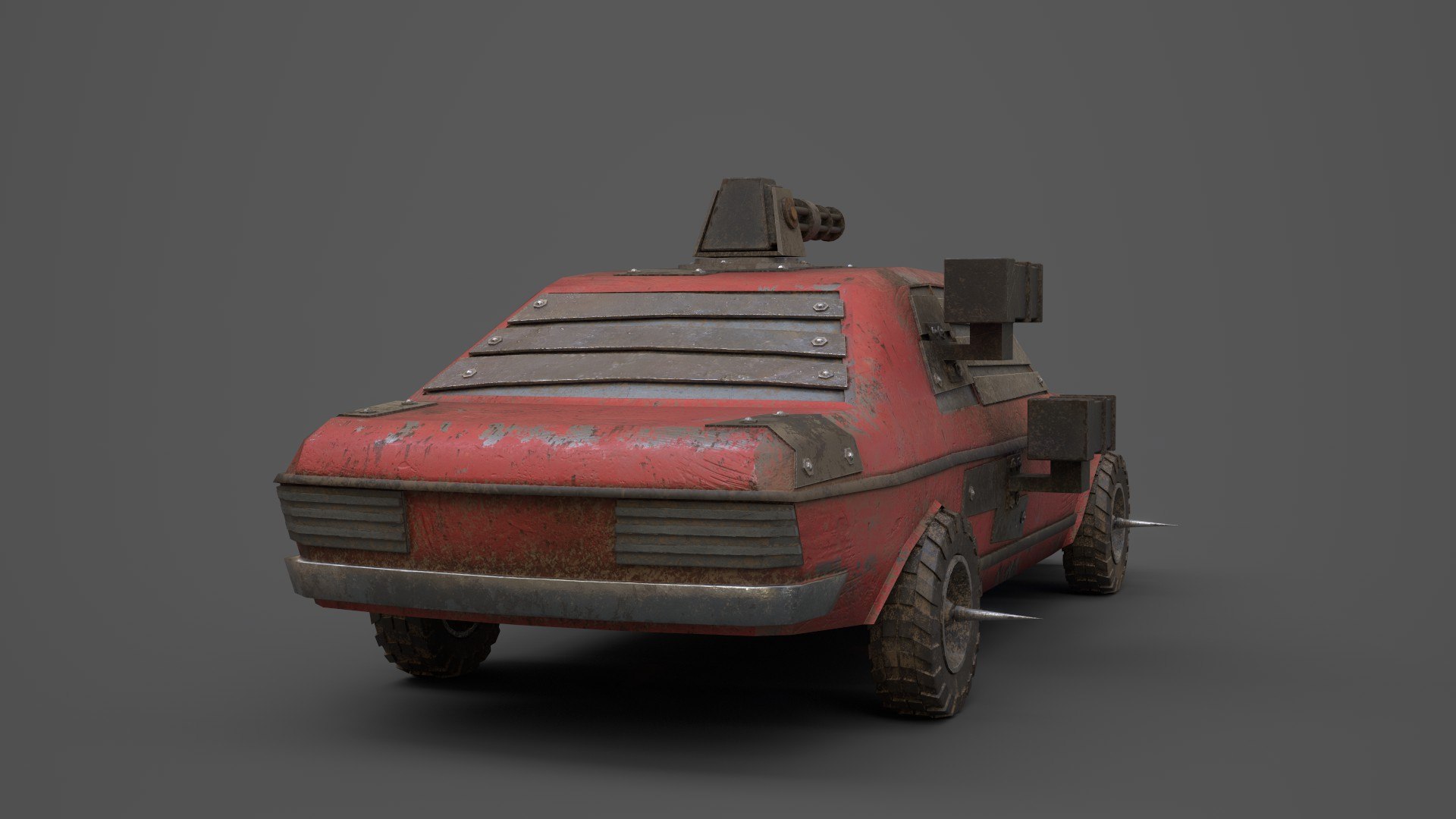 Post Apocalyptic Monster Mercedes 3D - TurboSquid 1576932