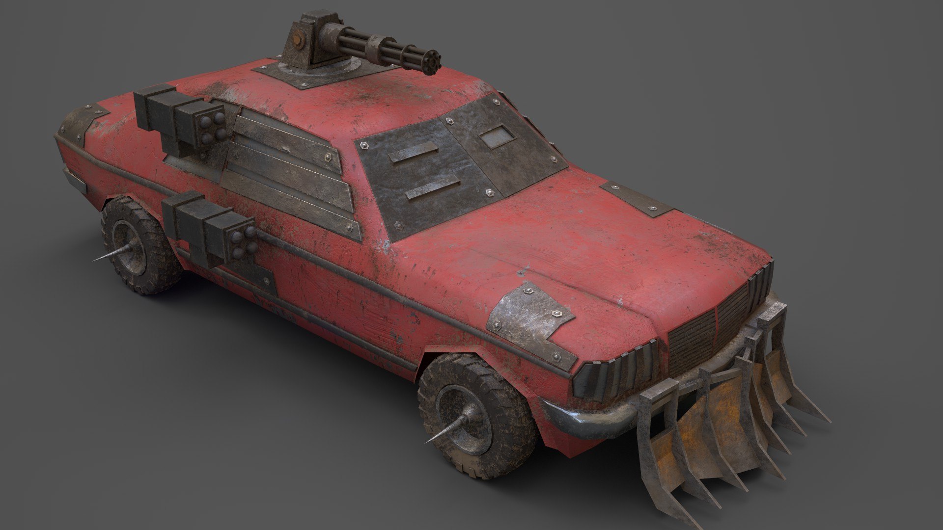 Post Apocalyptic Monster Mercedes 3D - TurboSquid 1576932