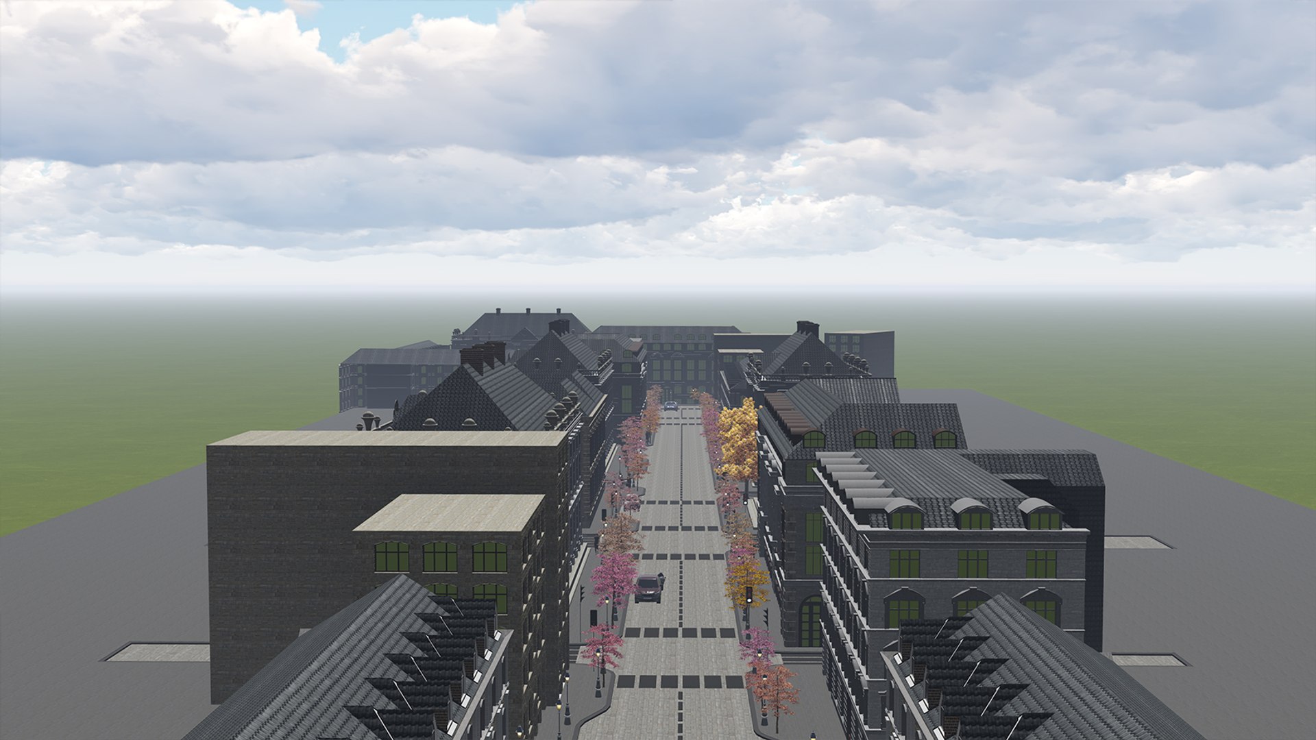 3D European City Buildings Model - TurboSquid 1278597