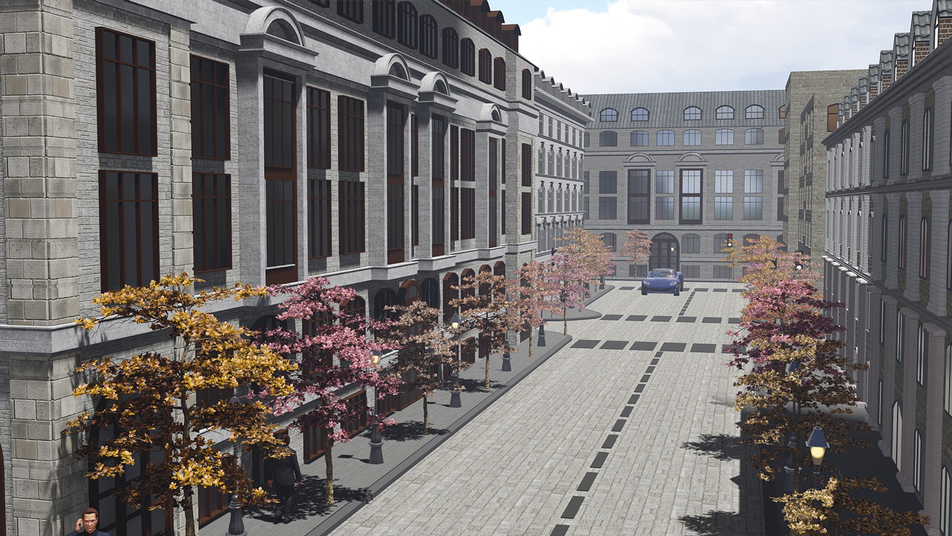 3D European City Buildings Model - TurboSquid 1278597