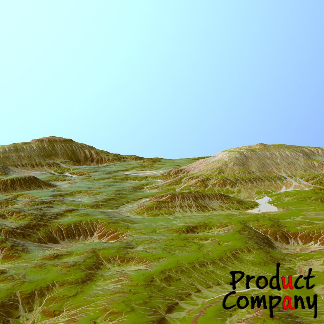 3d Model Hills Cliffs Terrain