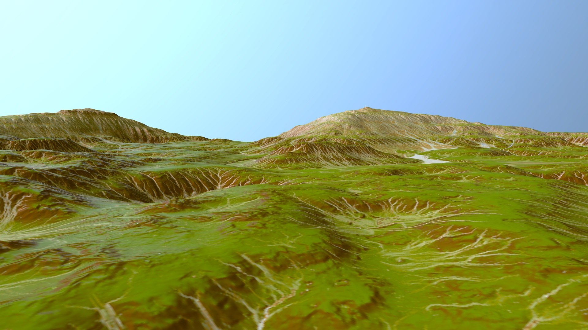 3d Model Hills Cliffs Terrain