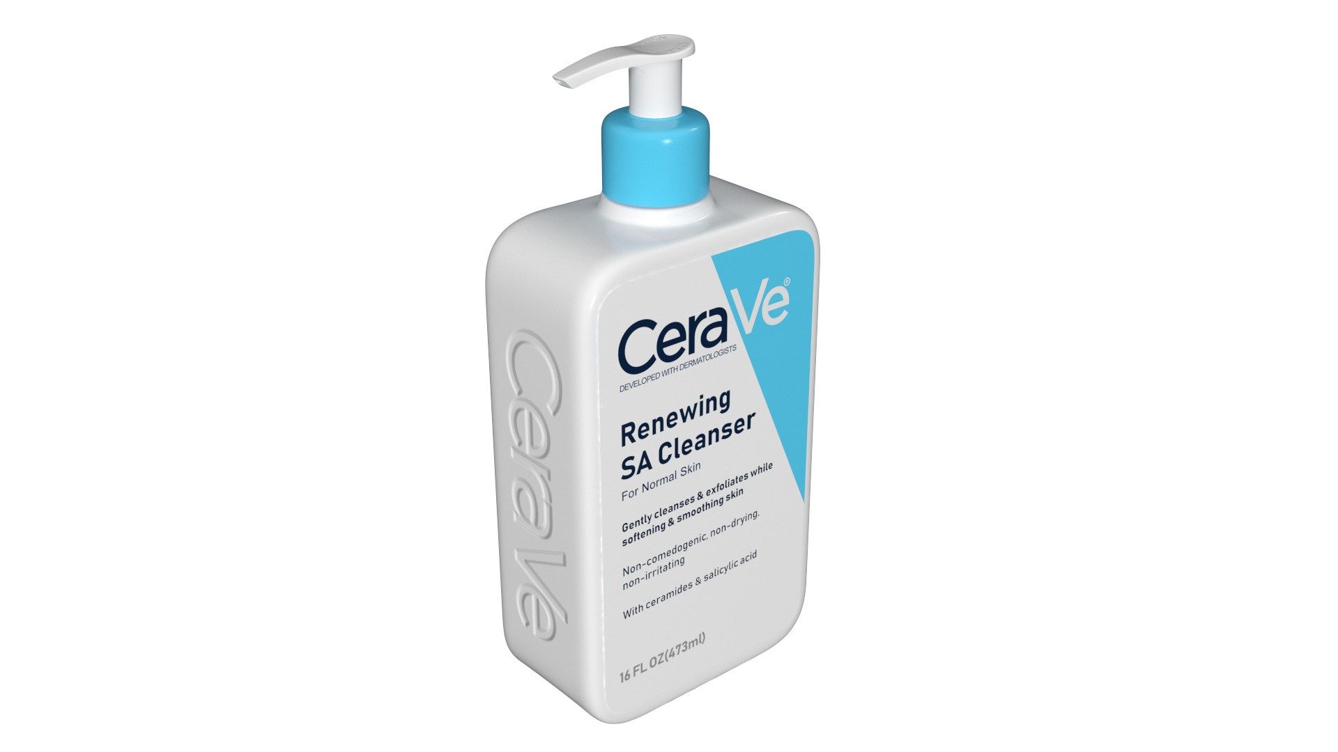 CeraVe Cleanser Dispenser Bottle 473 Ml Blue 3D - TurboSquid 2283334