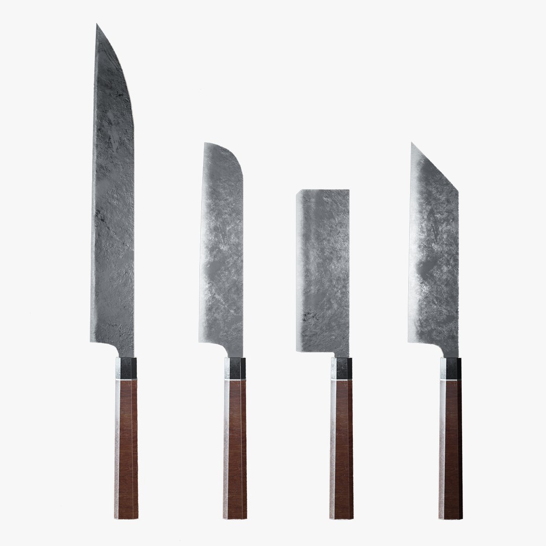 Knives Oriental Kitchen 3D Model - TurboSquid 1669910