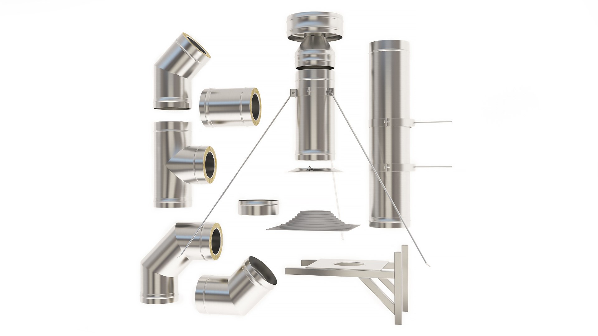 3D Chimney Set Model - TurboSquid 2288854