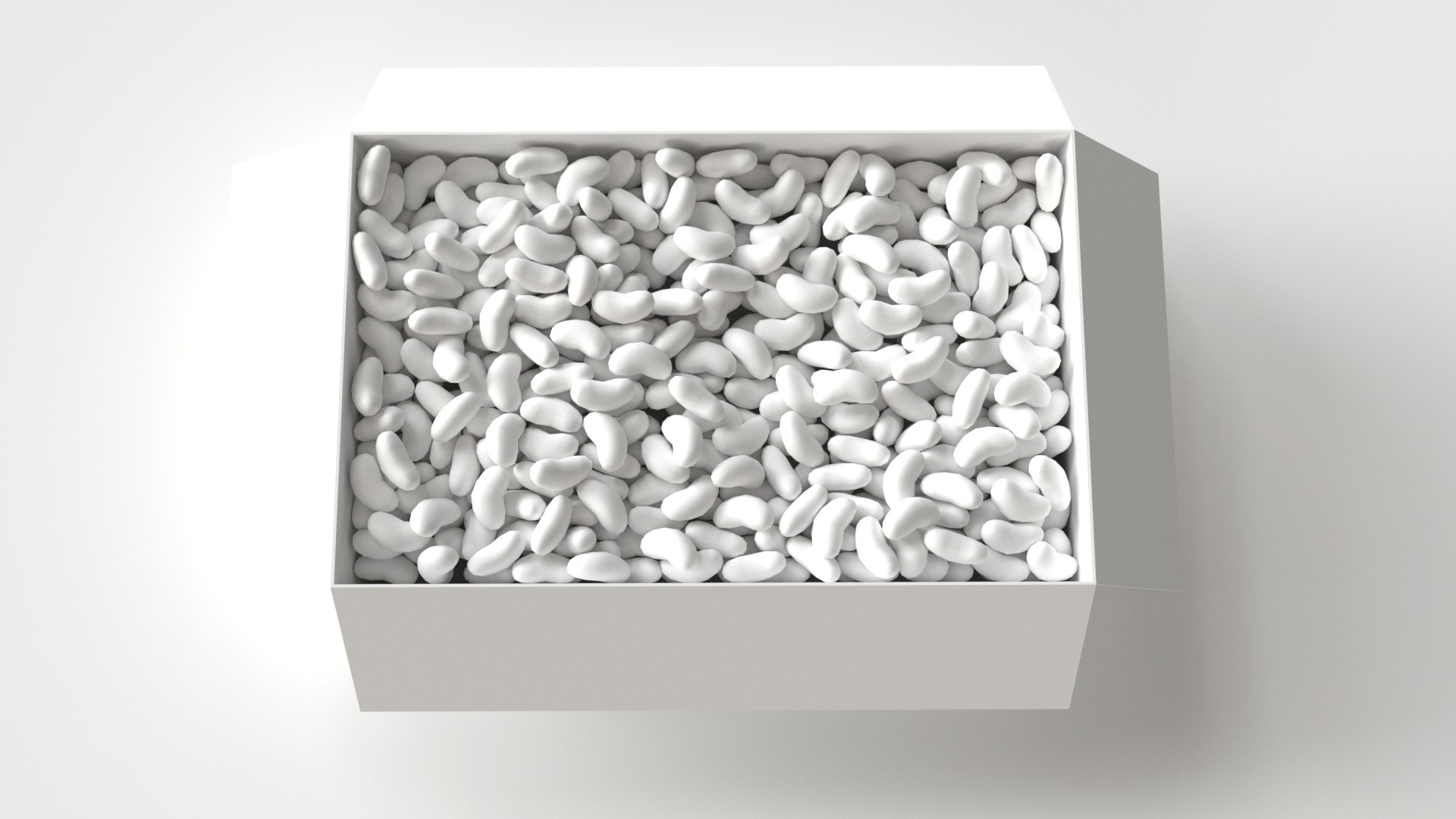 3D Cardboard Box Full Of Styrofoam Pieces - 3D Asset Model - TurboSquid ...