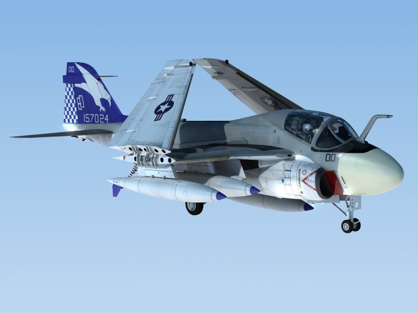 A6 Intruder 3d Model
