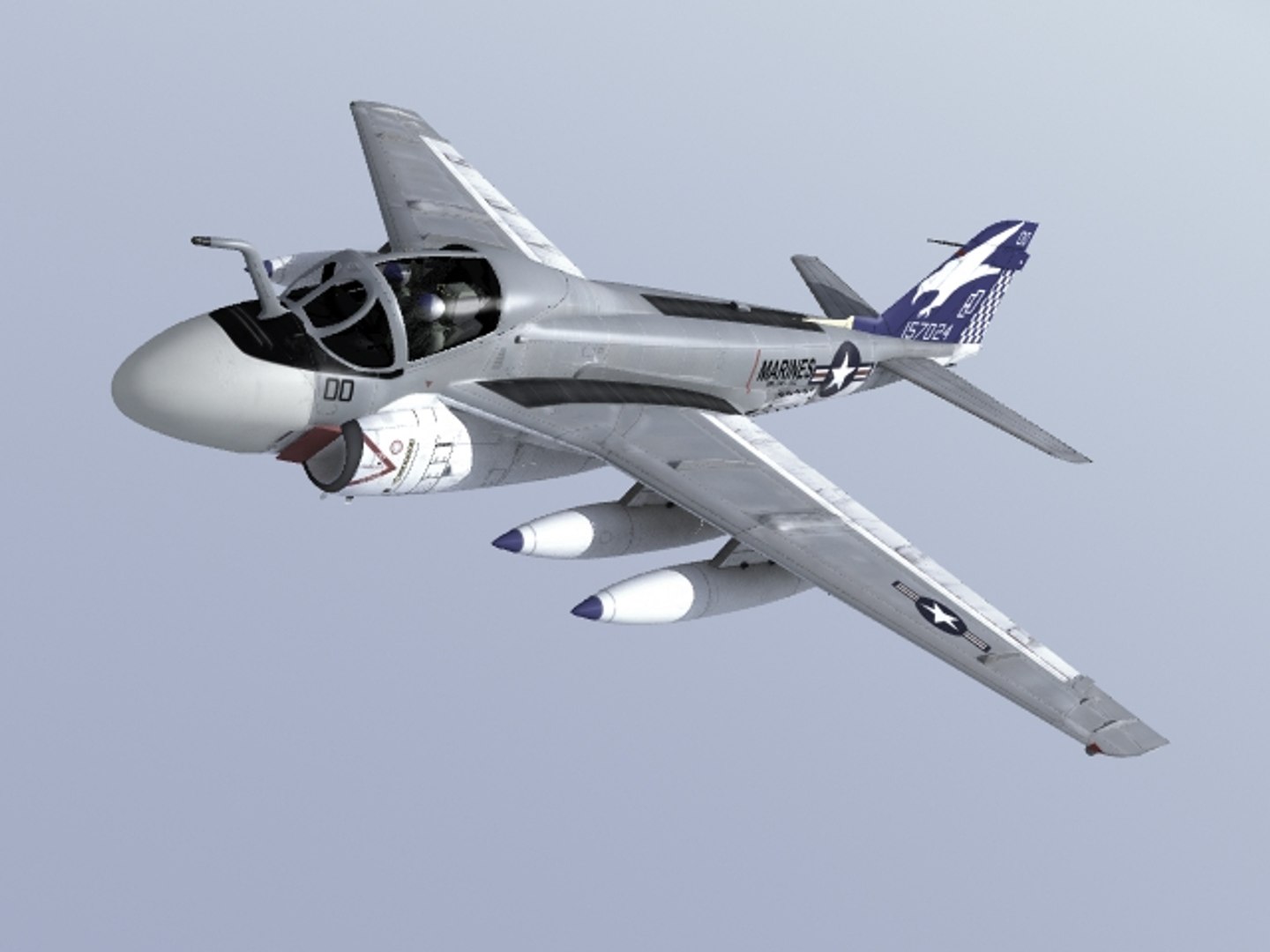 A6 Intruder 3d Model