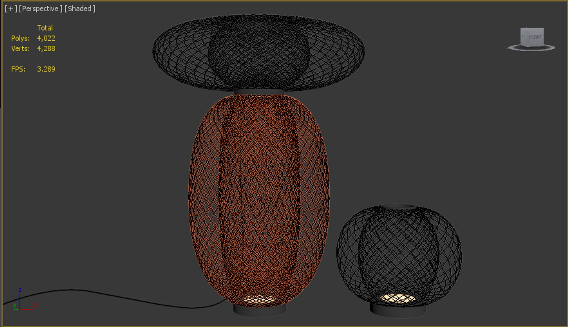 Interior Light Stand 3d Model