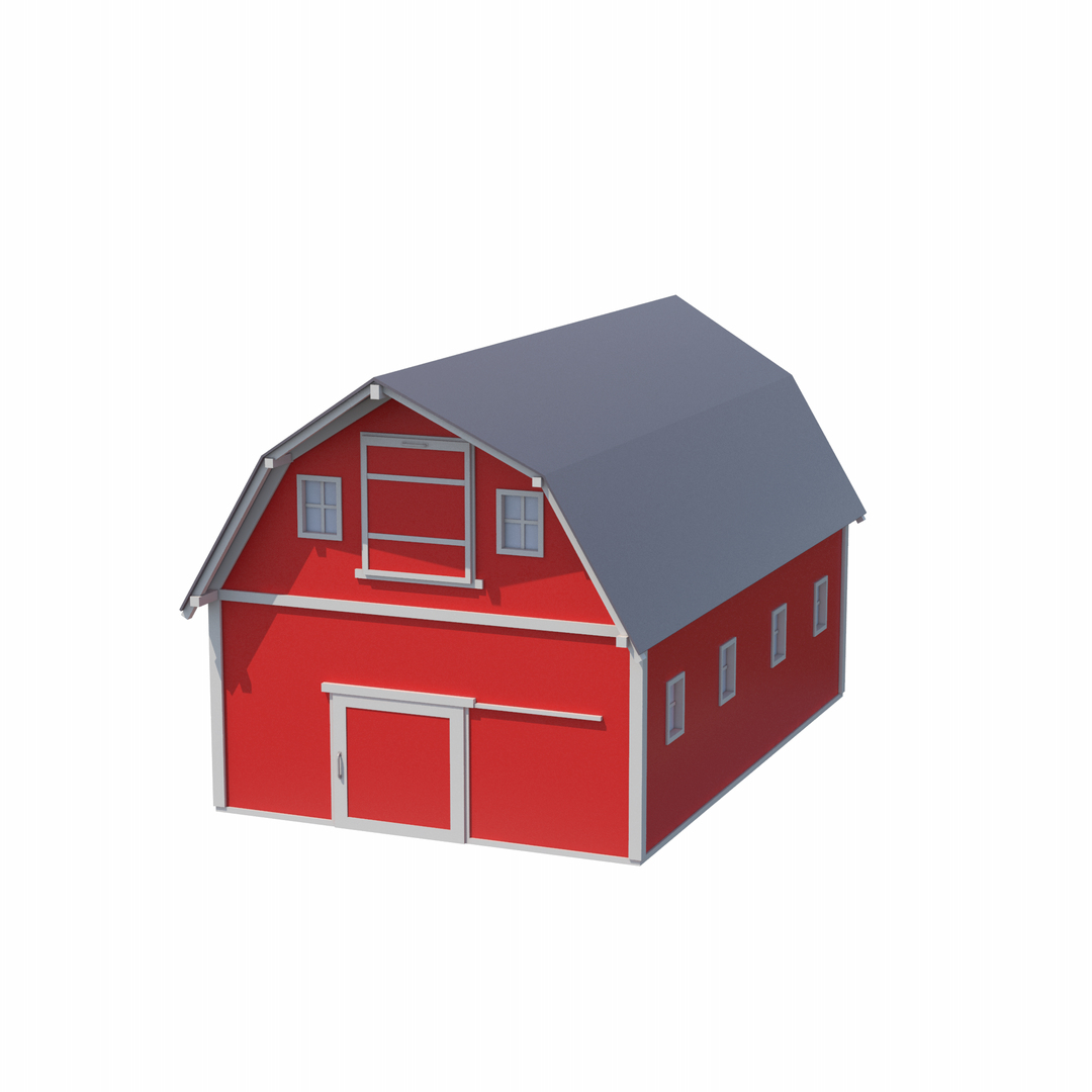 Red Barn 3D Model - TurboSquid 2092222