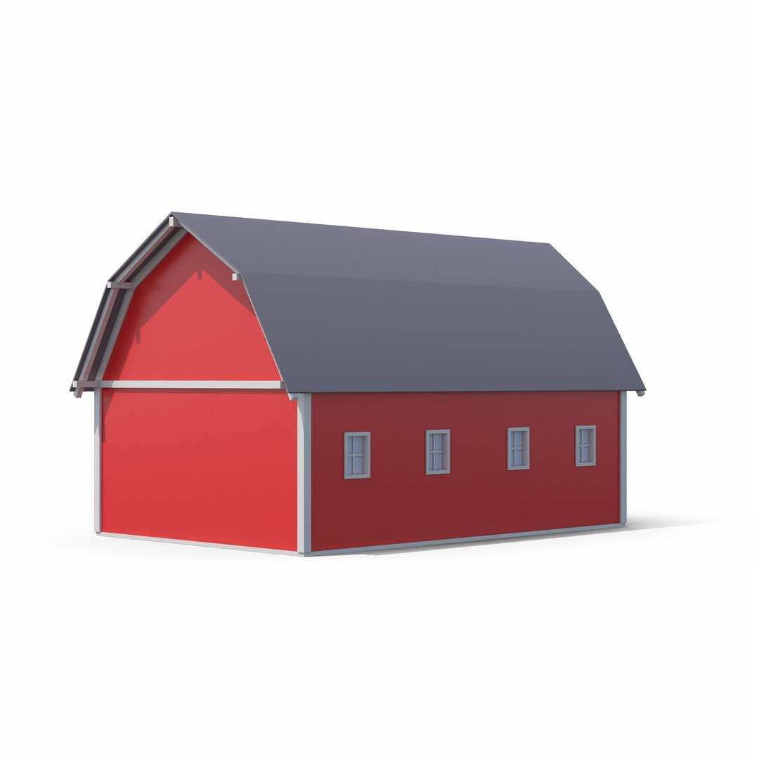 Red Barn 3D Model - TurboSquid 2092222