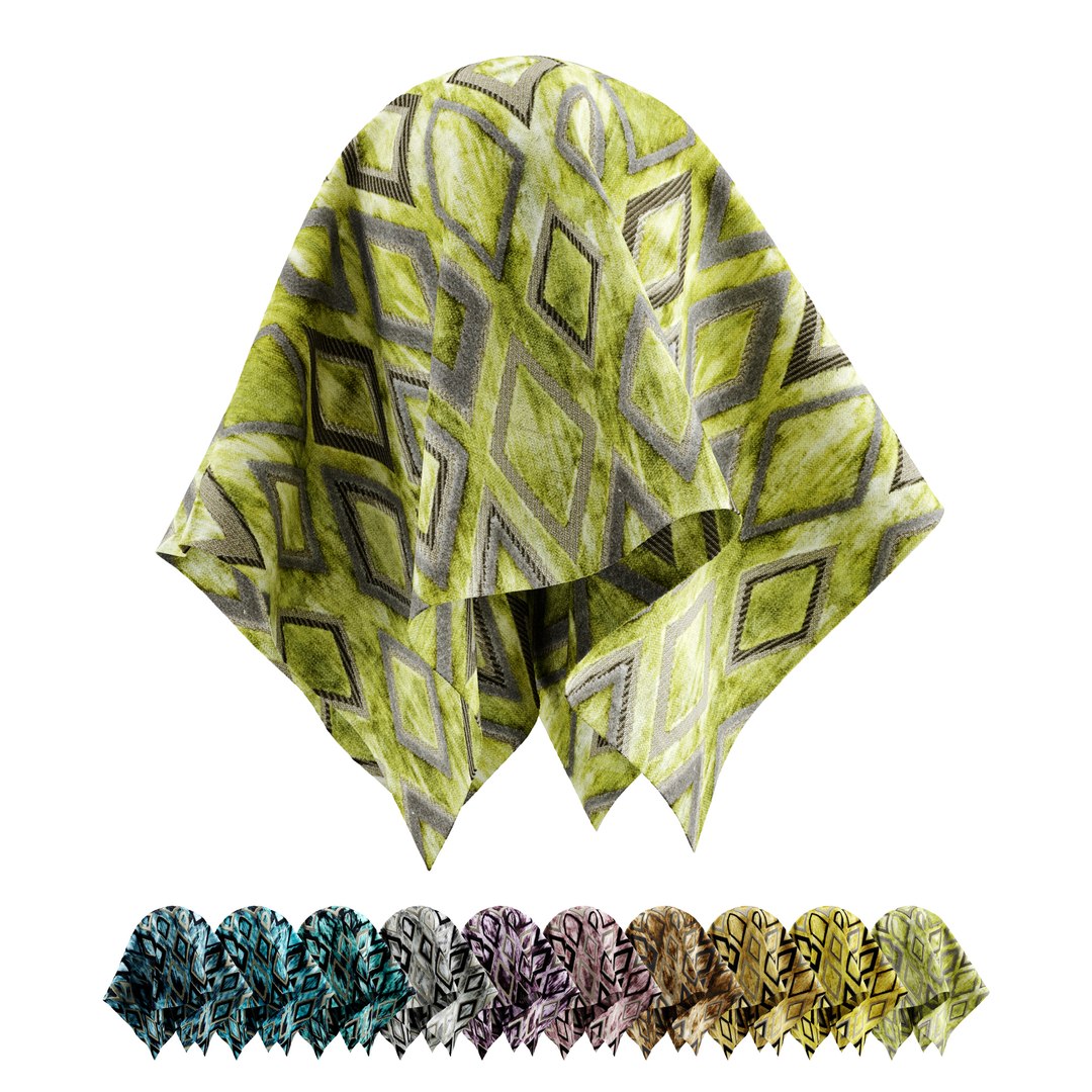 Keymer Textile Jazz Collection Vol15 3D Model - TurboSquid 2398157