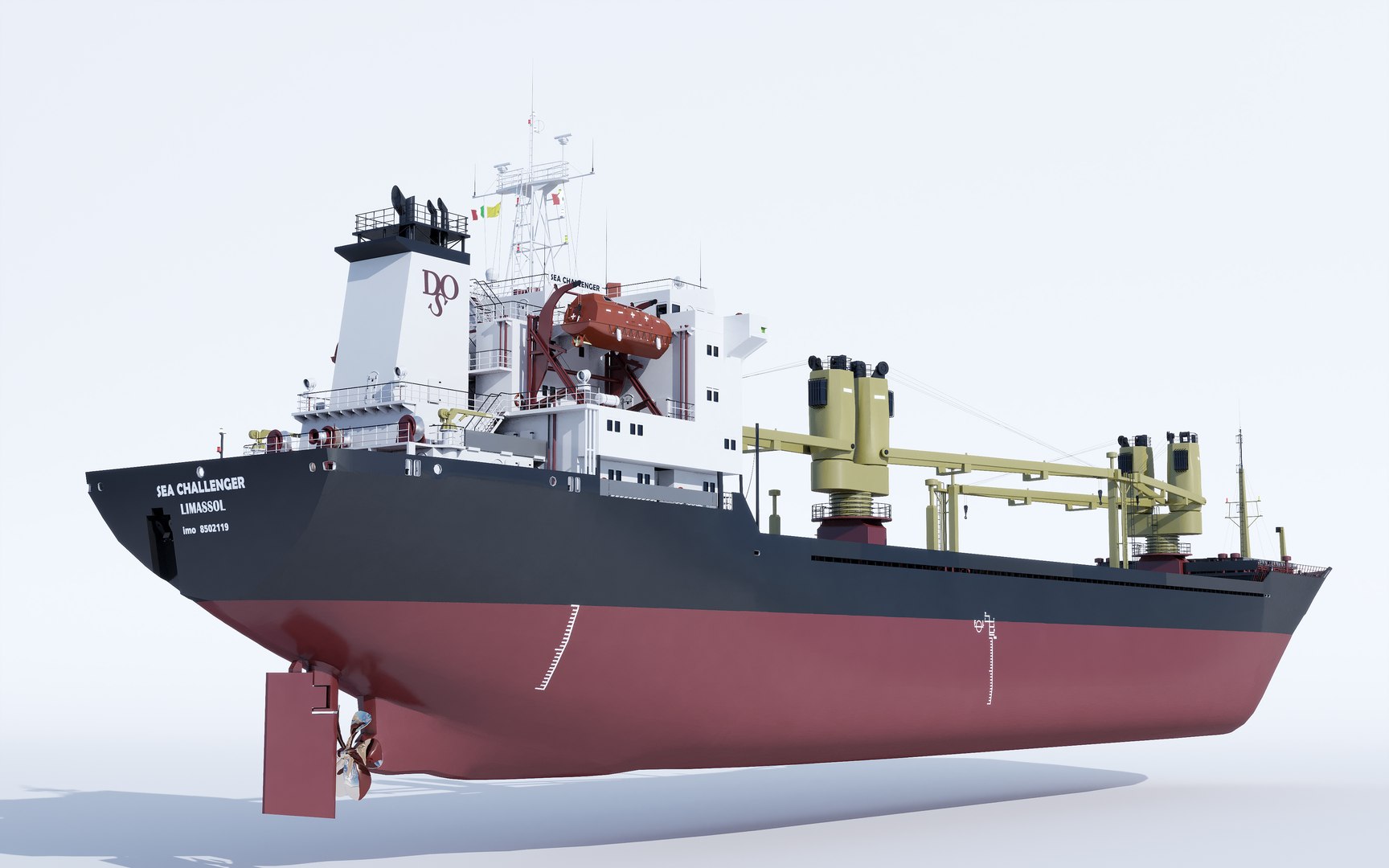 3D vessel general cargo ship model - TurboSquid 1517144