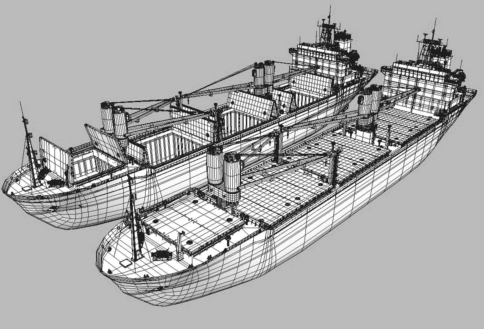 3D vessel general cargo ship model - TurboSquid 1517144