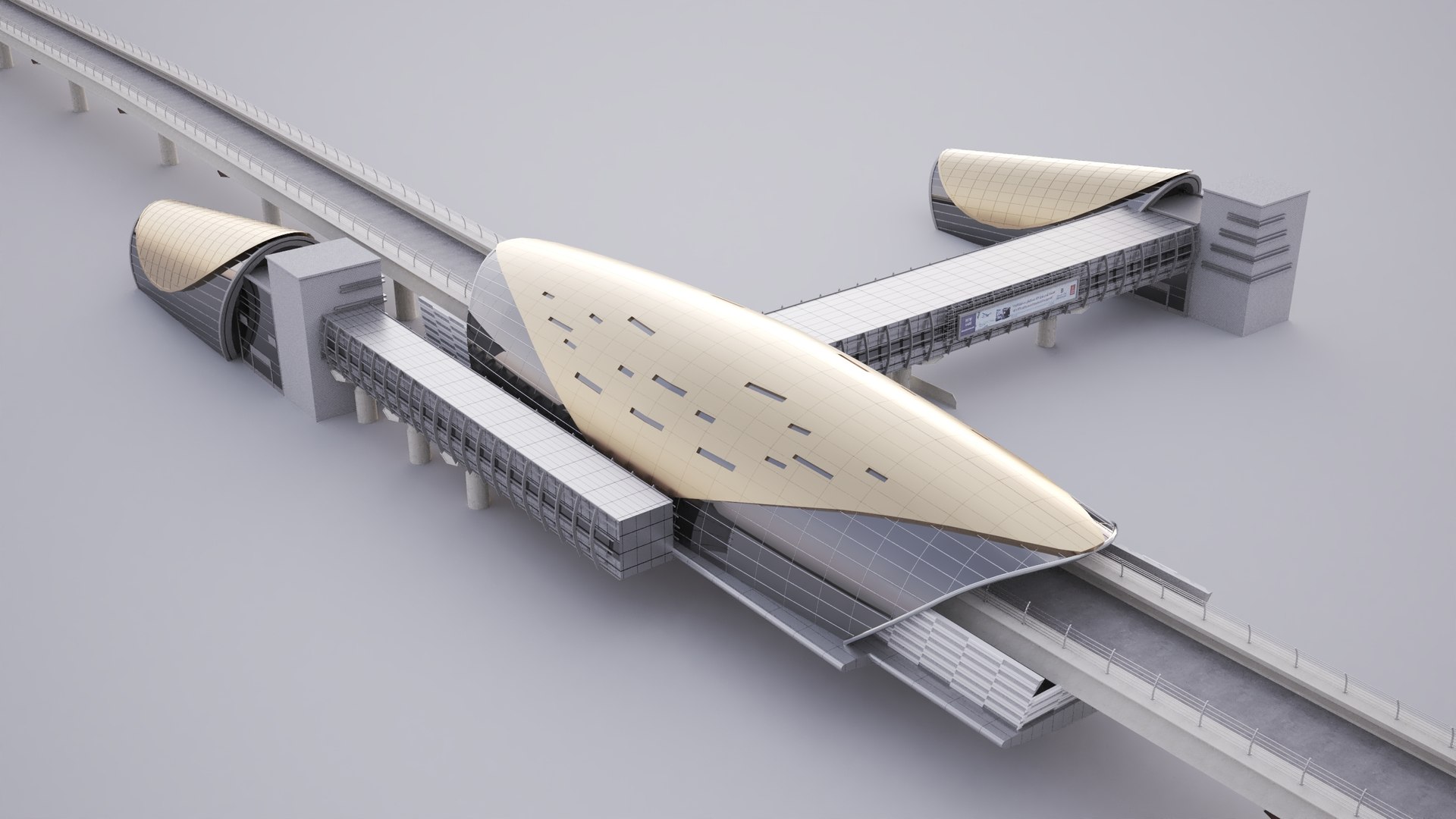 3D Dubai Metro Station Model - TurboSquid 2117933