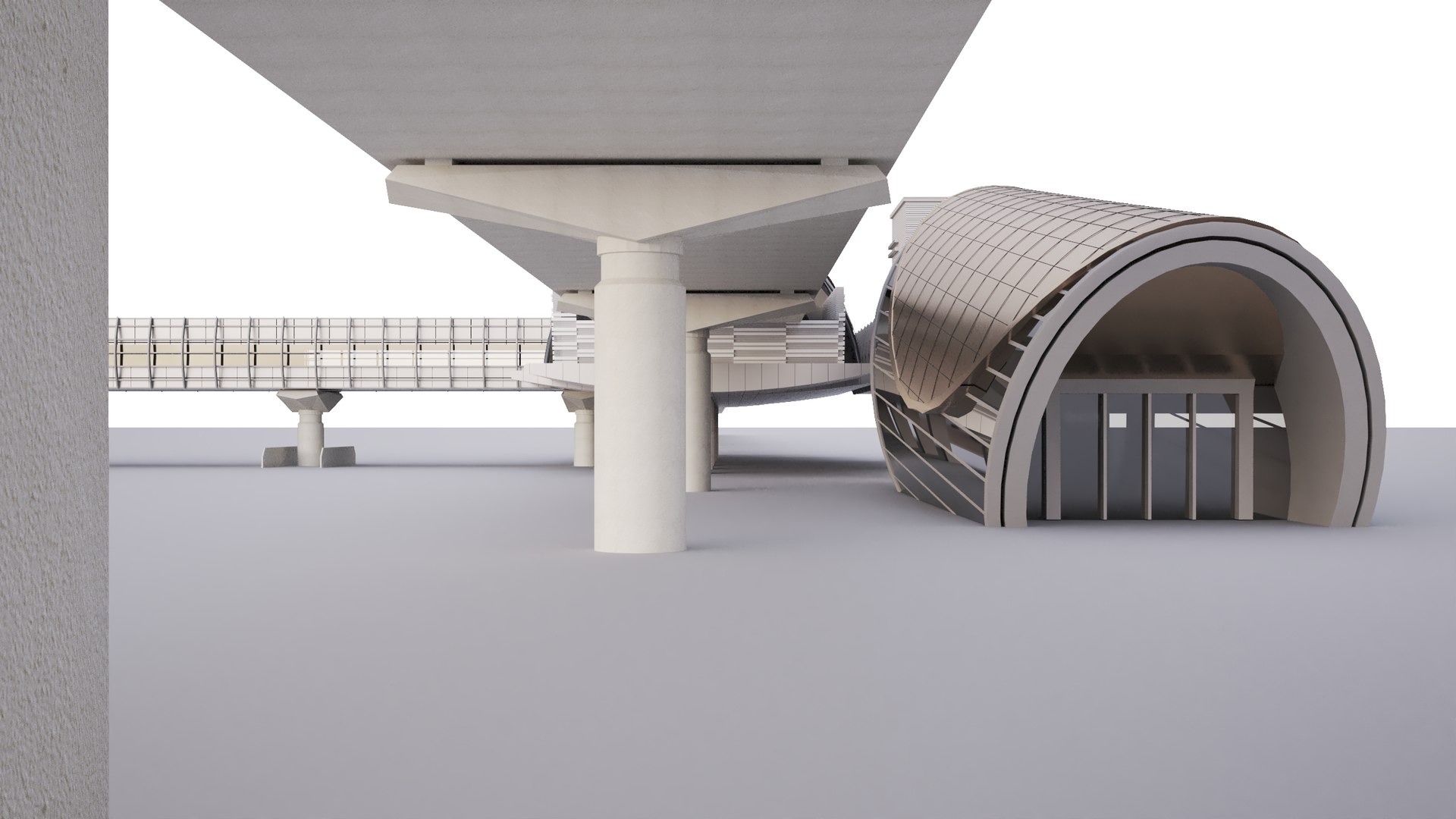 3D Dubai Metro Station Model - TurboSquid 2117933