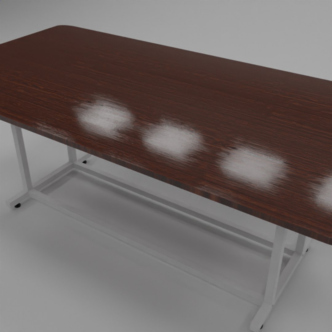 Study Table 3D Model - TurboSquid 2059975