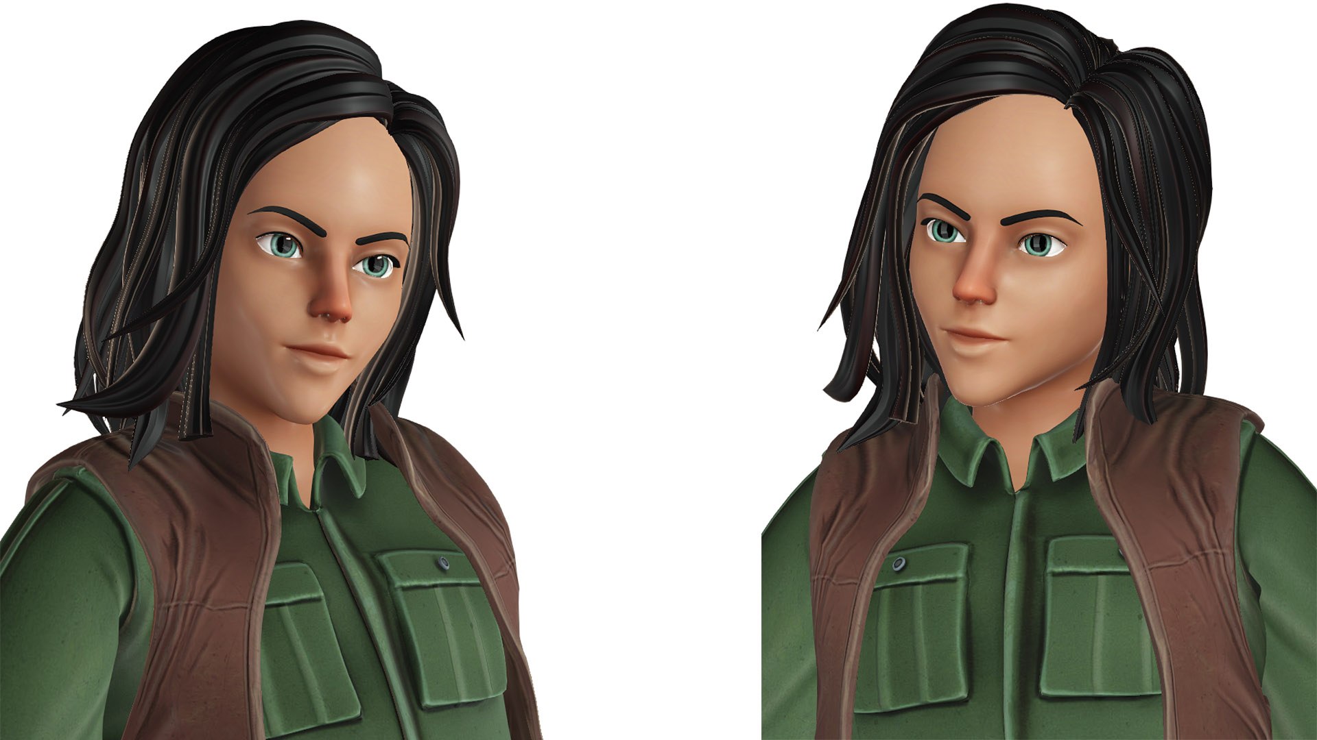 3D Cartoon Rigged Girl Mason Character 3D Model Model - TurboSquid 2292801