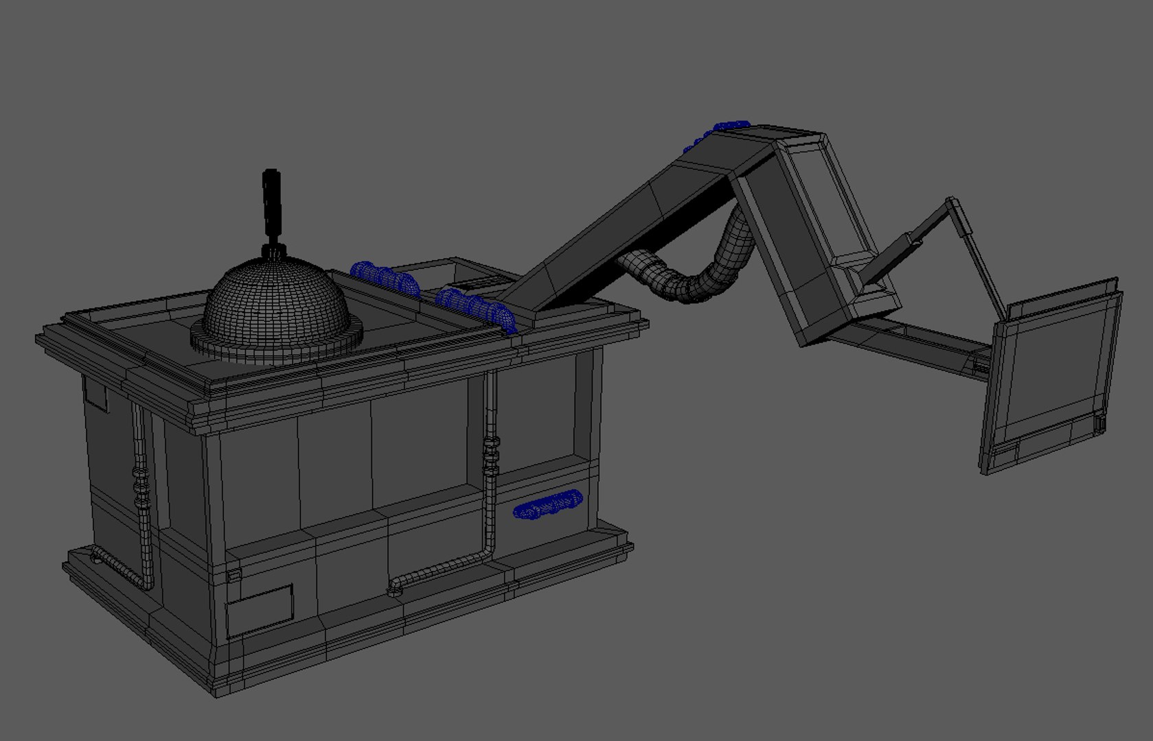 Sci-fi Machine Panel 3d Model