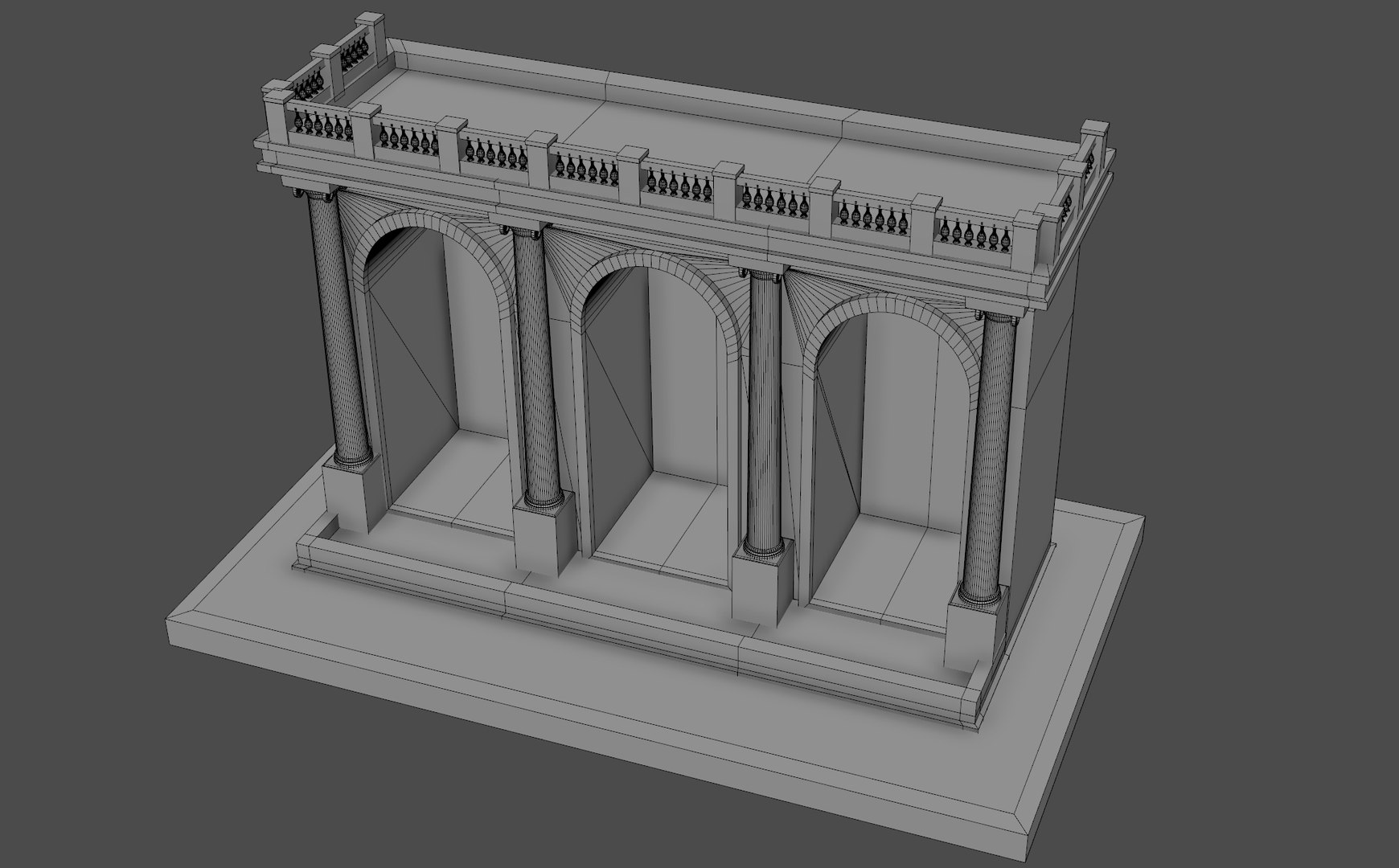 Free Classic Arch Gate Structure 3D Model - TurboSquid 2547419