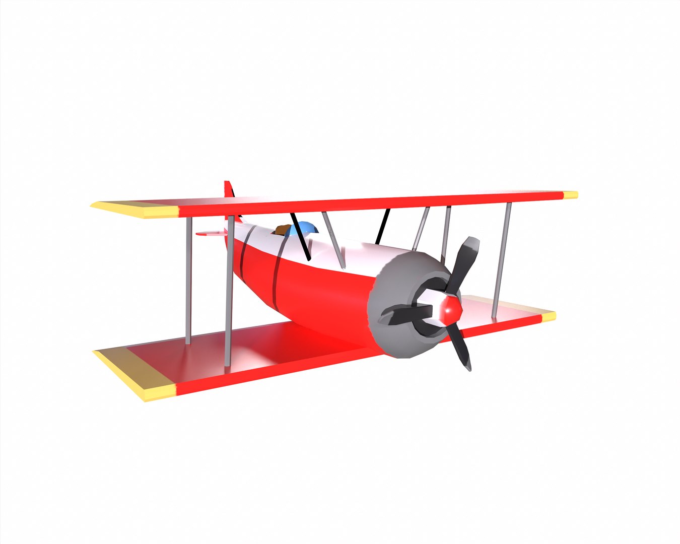 Stylized Plane 1 3D Model - TurboSquid 1807030