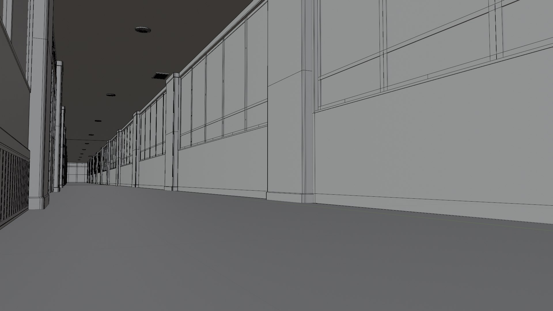 3D Anime Corridor - TurboSquid 1960647